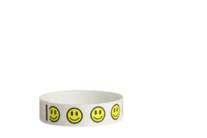 Tyvek® Wristbands - Smiley Faces - Yellow - National Ticket Company