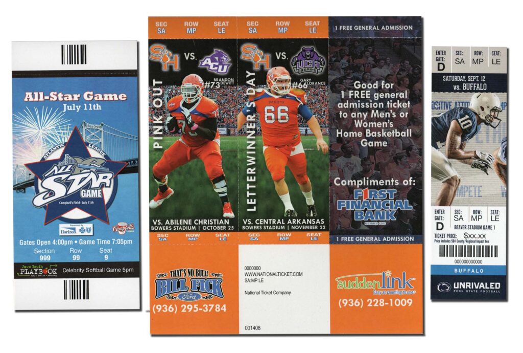 Custom Products - National Ticket Company